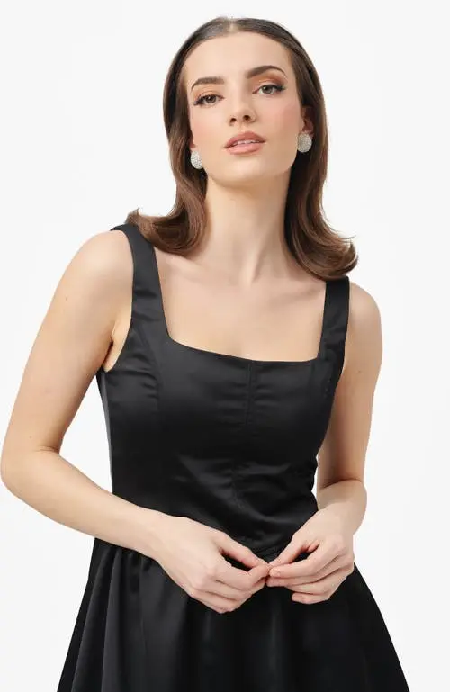 daphne satin mini dress Daphne Light Blue Satin Mini Dress - US 8