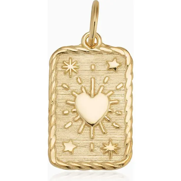 ORADINA 14k It's Love Pendant Charm - Yellow Gold
