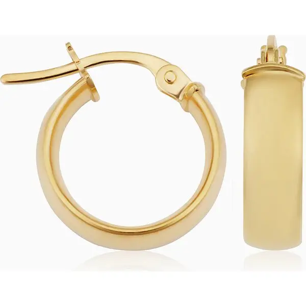 ORADINA 18k Forever And Ever Mini Hoops - Yellow Gold