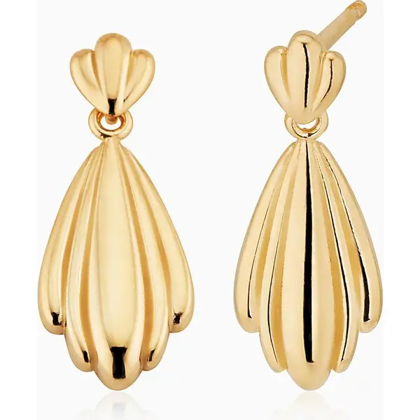 ORADINA 14k Galleria Drop Earrings - Yellow Gold