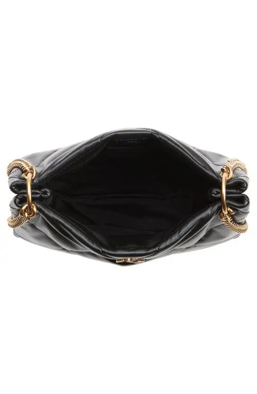 Tory Burch Kira Diamond Quilted Leather Shoulder Bag - Black