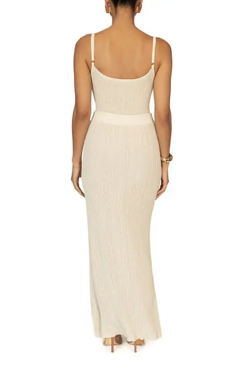 JLUXLABEL Serena Metallic Rib Knit Set