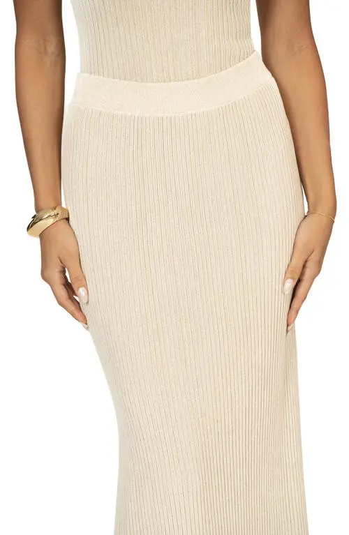 JLUXLABEL Serena Metallic Rib Knit Set