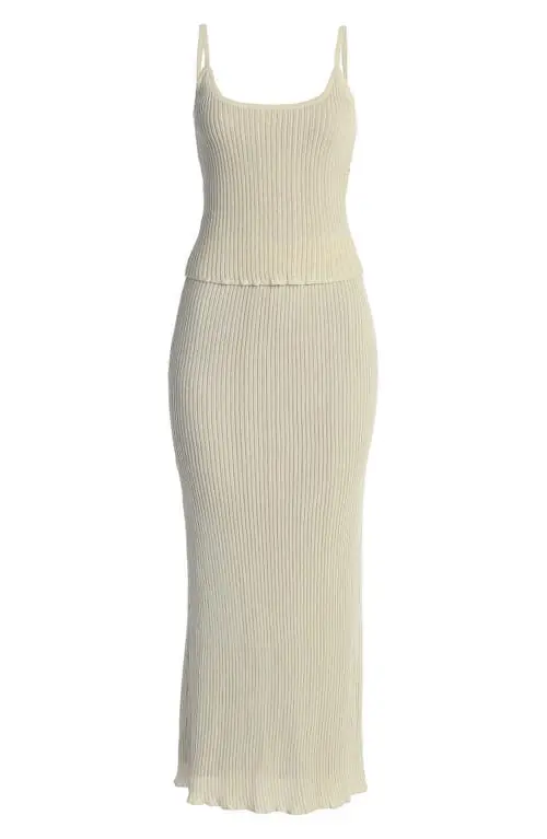 JLUXLABEL Serena Metallic Rib Knit Set