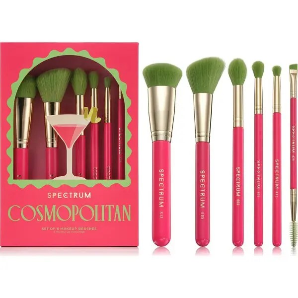 SPECTRUM Cocktails Collection 6-piece Makeup Brush Set - Cosmopolitan