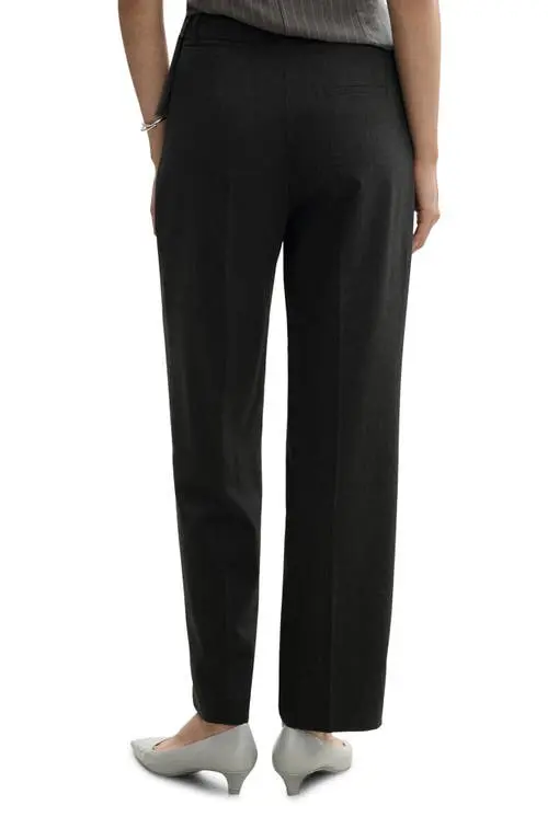 Mango Pleated Ankle Trousers