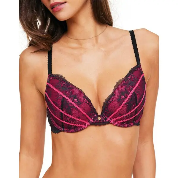 ADORE ME Suki Push Up Plunge Bra - Black