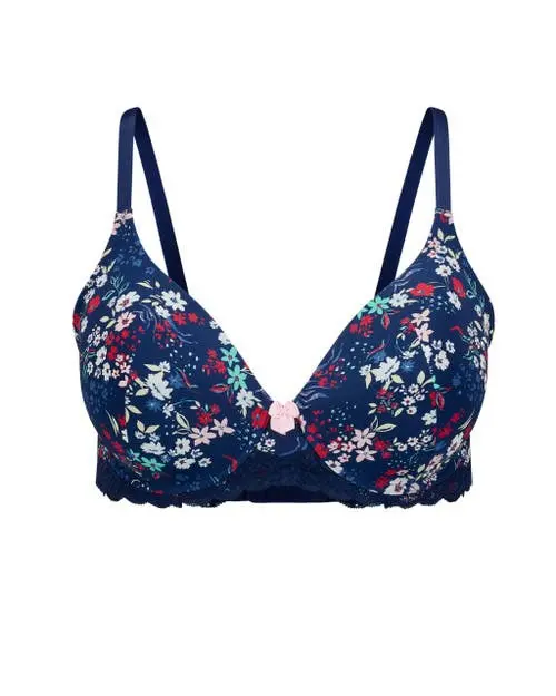 ADORE ME Nare Contour Full Coverage Bra - Floral Blue