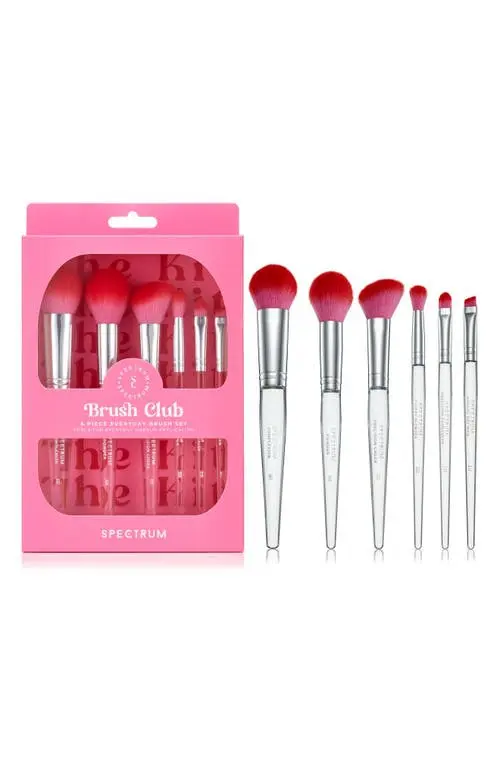 SPECTRUM Brush Club 6-piece Makeup Brush Set - Pink