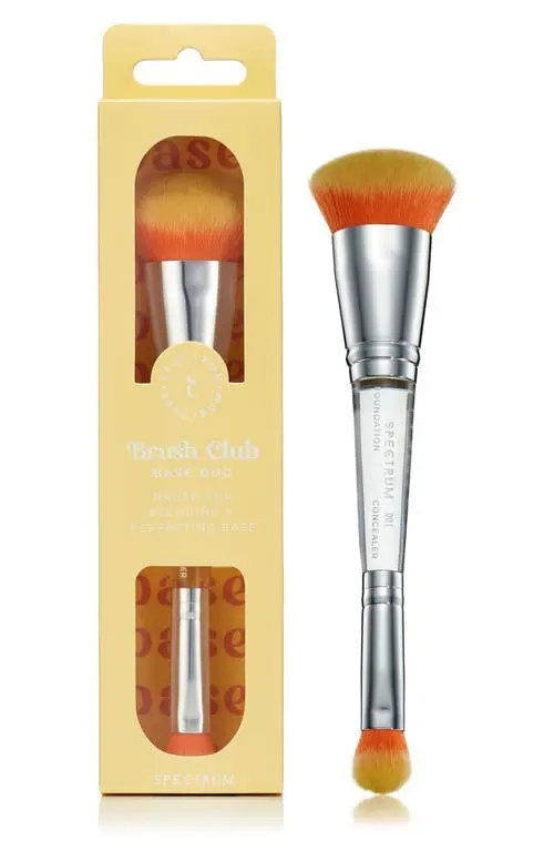 SPECTRUM Brush Club Base Brush Duo Makeup Brush - Yellow