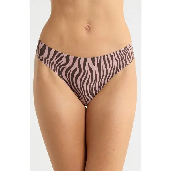 MEUNDIES Dreamseam Thong - Blush Zebra