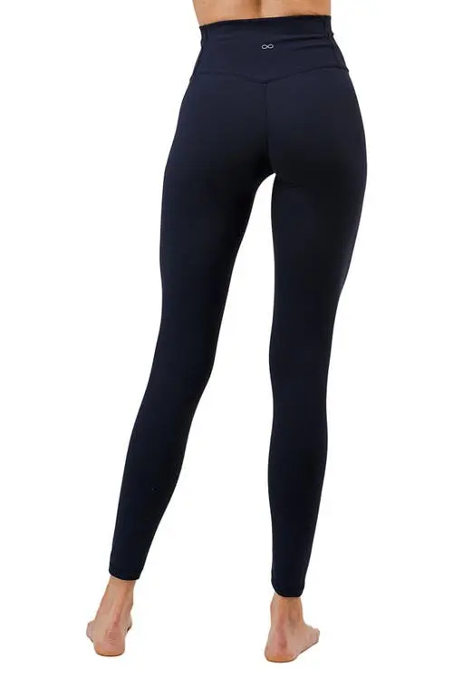 REBODY Hybrid Cloudlux Leggings 25" High Waist - Space Navy