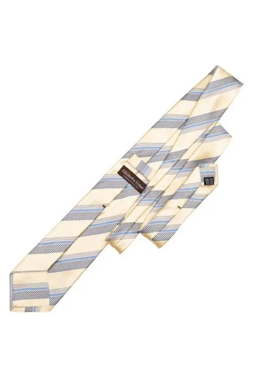 ELIZABETTA Corso Extra Long Striped Jacquard Neck Tie