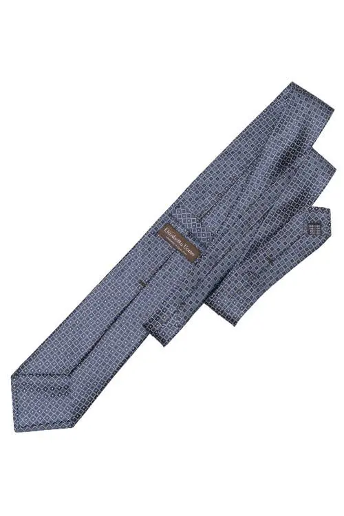 ELIZABETTA Ravenna Jacquard Neck Tie - Blue