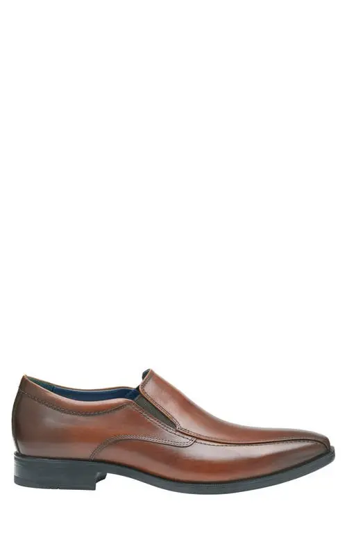 Johnston & Murphy Gibbons Run-off Loafer - Brown Full Grain