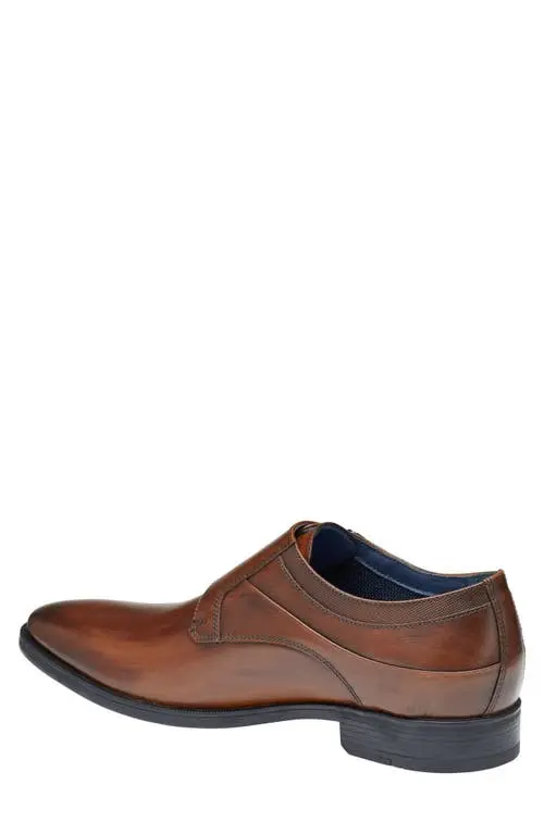 Johnston & Murphy Gibbons Monk Shoe - Brown Full Grain