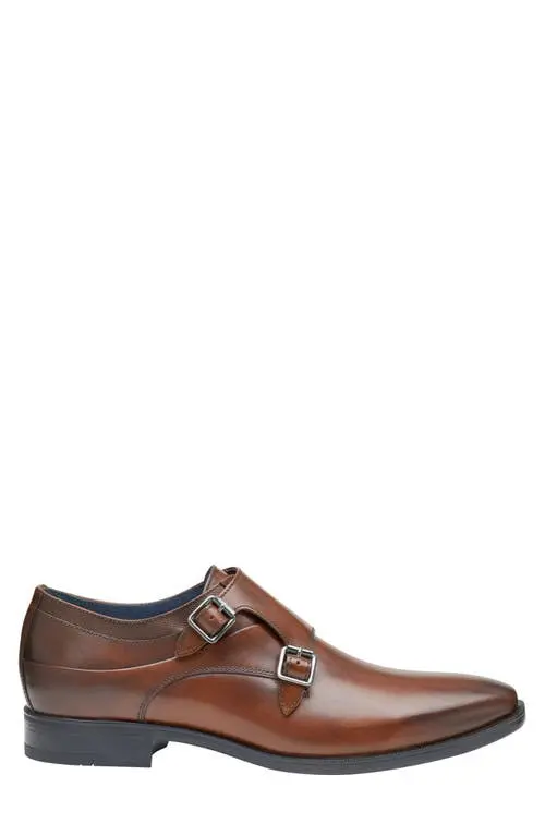 Johnston & Murphy Gibbons Monk Shoe - Brown Full Grain