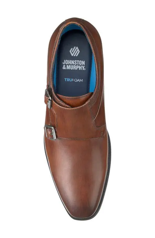 Johnston & Murphy Gibbons Monk Shoe - Brown Full Grain