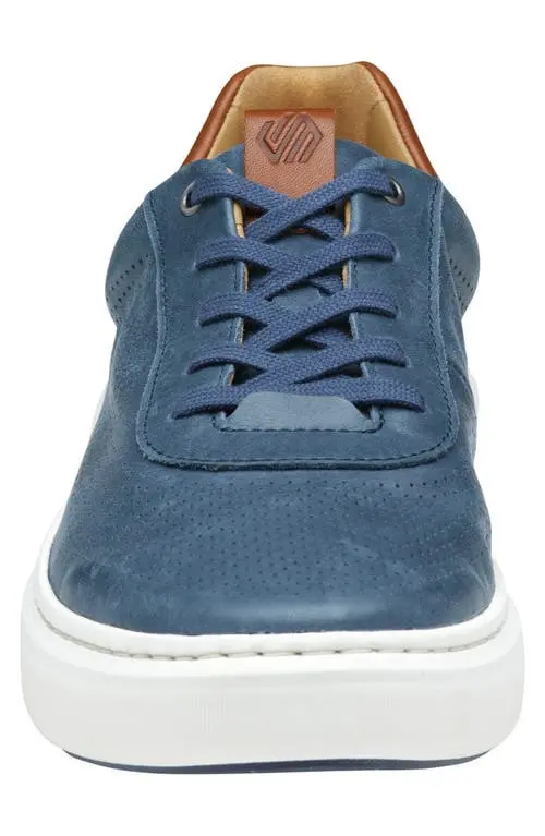 Johnston & Murphy Anders Perforated Sneakers - Navy Full Grain