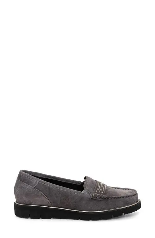 ARA Daffodil Moc Toe Loafer - Grey
