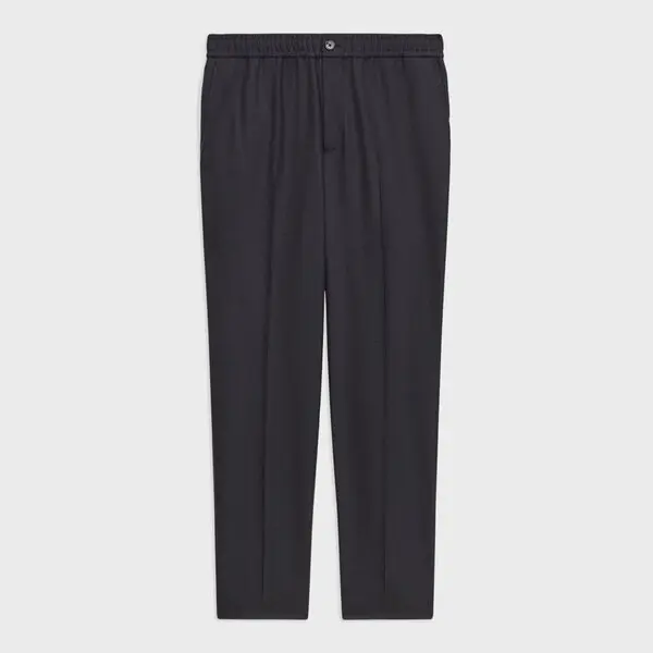 Theory Larin Stretch Flannel Drawstring Pant - Dark Navy