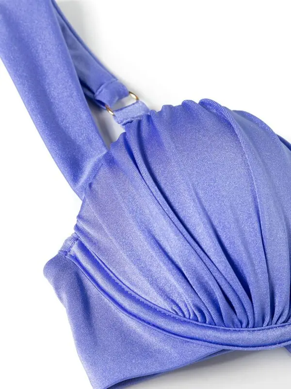 NOIRE SWIMWEAR Ruched Balconette Bikini - Purple