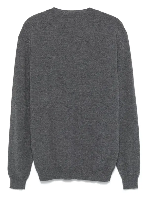MORDECAI Intarsia-knit Logo Sweater - Grey