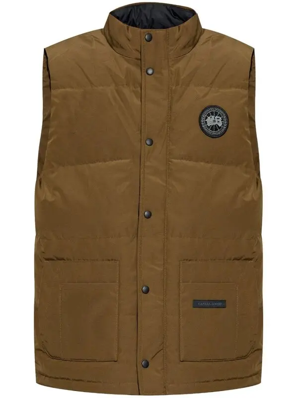 Canada Goose Logo-patch Gilet - Green