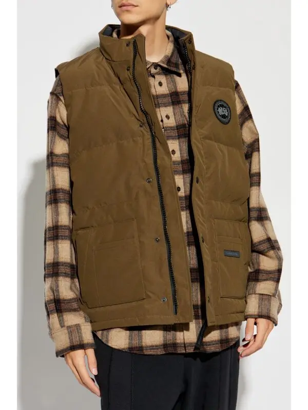 Canada Goose Logo-patch Gilet - Green