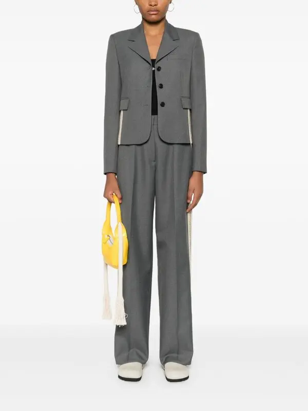 Palm Angels Crochet-knit Panel Trousers