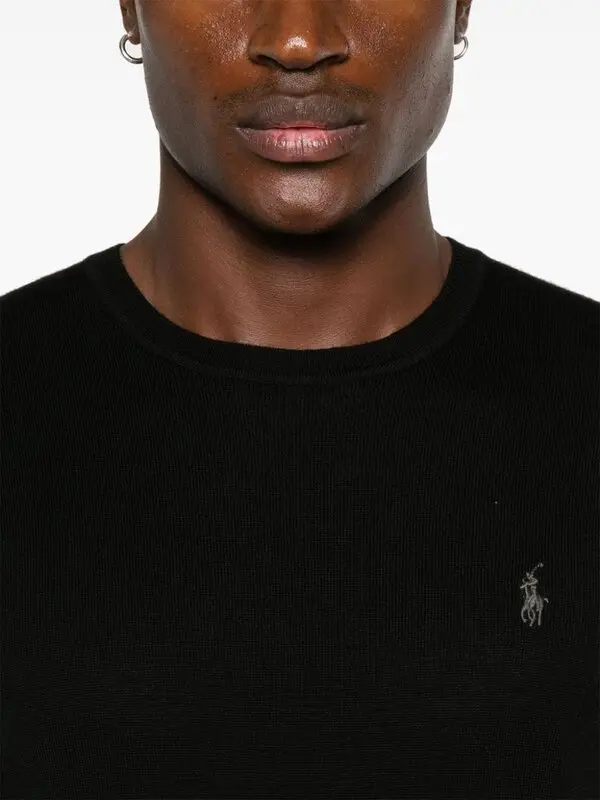 Polo Ralph Lauren Round-neck Wool Sweater - Black