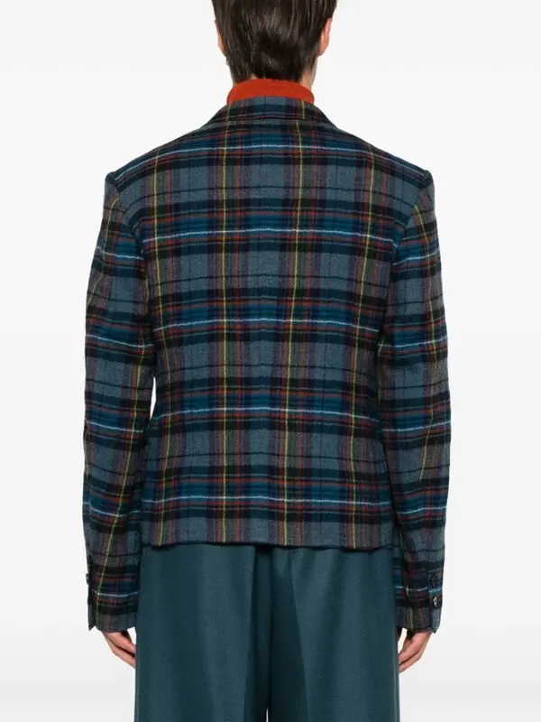 Yohji Yamamoto Tartan Wool Blazer