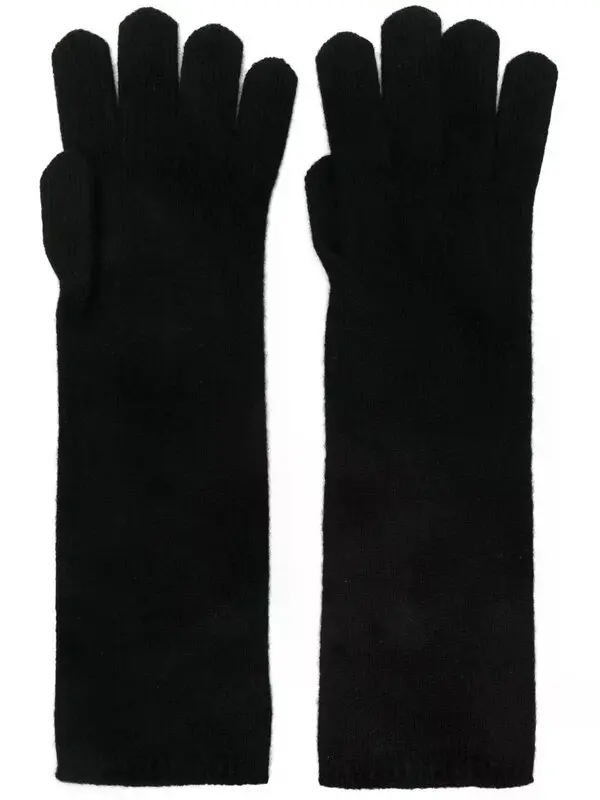 Max Mara Cashmere Gloves - Black
