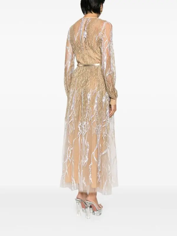 Elie Saab Arboreal Midi Gown