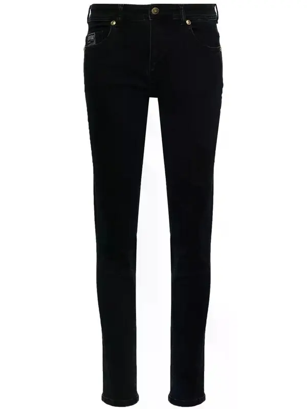 Versace Logo-plaque Skinny Jeans - Blue
