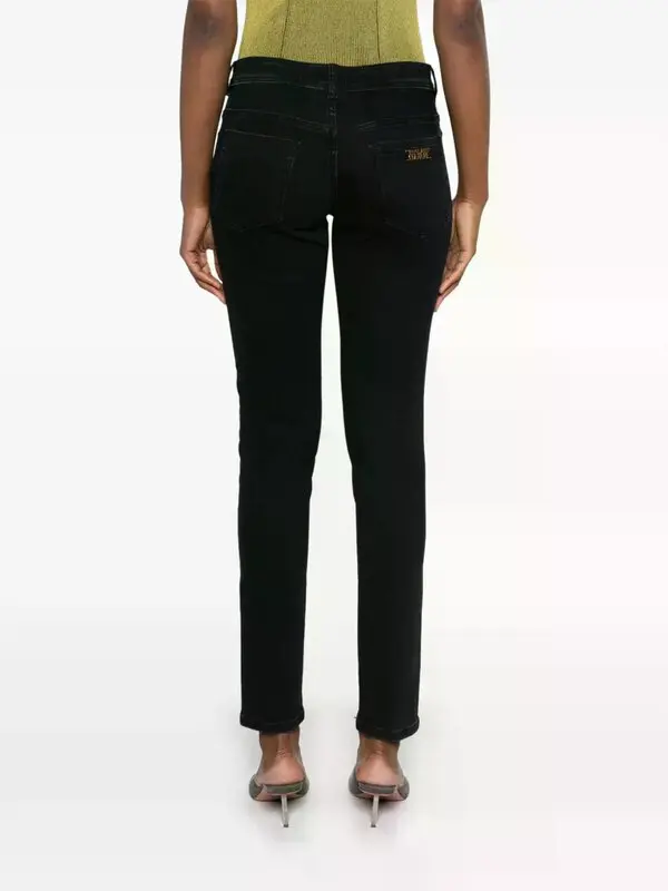 Versace Logo-plaque Skinny Jeans - Blue