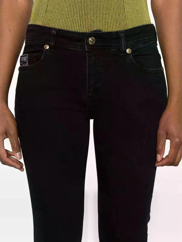 Versace Logo-plaque Skinny Jeans - Blue