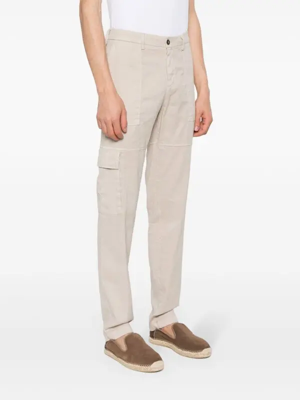 Eleventy Tapered-leg Cargo Trousers - Neutrals