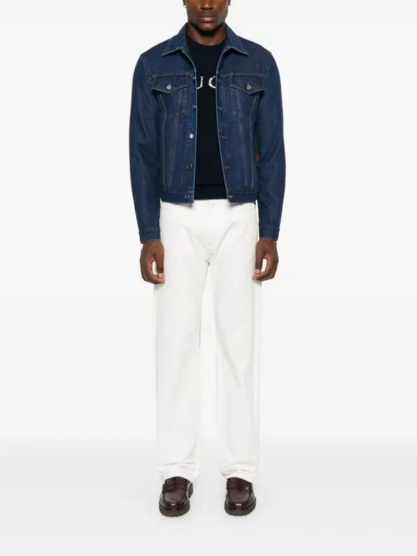 Gucci Web Stripe-detailed Denim Jacket