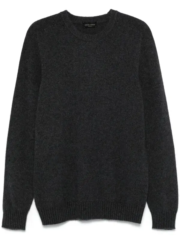 ROBERTO COLLINA Crew-neck Jumper - Grey