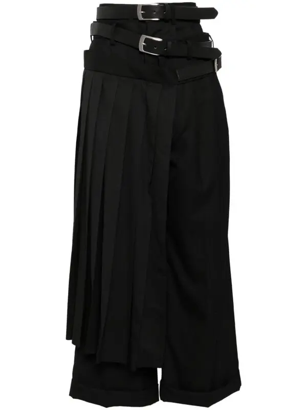 Junya Watanabe Belted Wool Trousers