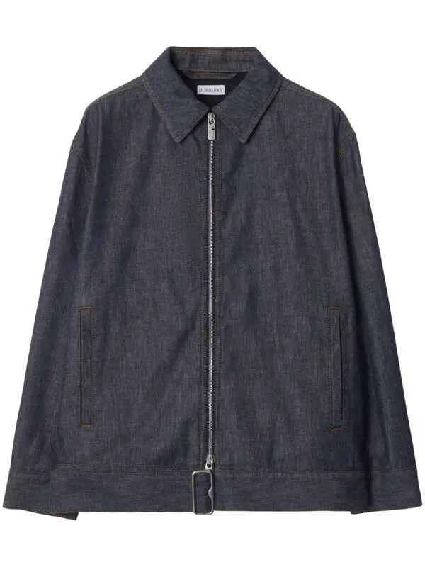 Burberry Belted Denim Jacket