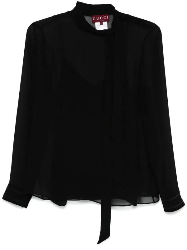 Gucci Silk Georgette Crepe Blouse