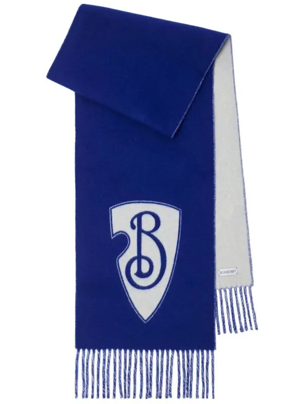 Burberry B Shield Wool-cashmere Scarf