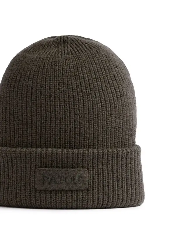 PATOU Logo-embroidered Beanie - Green