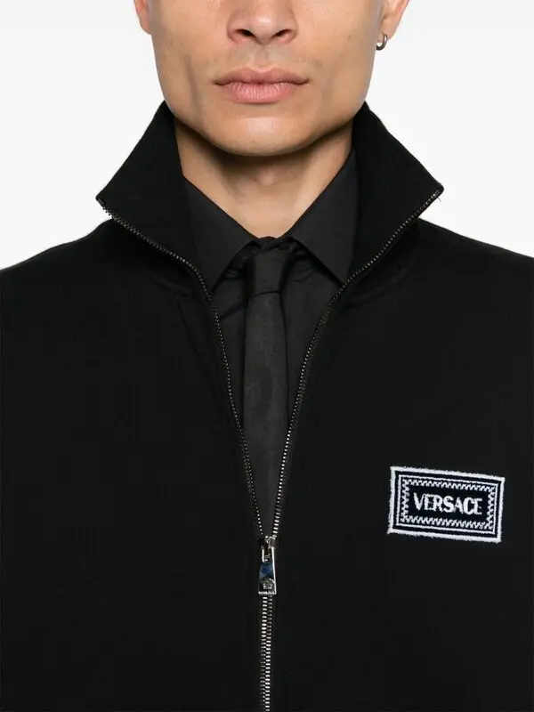 Versace Logo-patch Sweatshirt