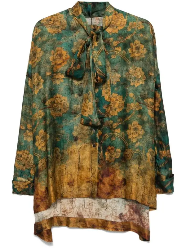 Masnada Ming Floral Print Shirt