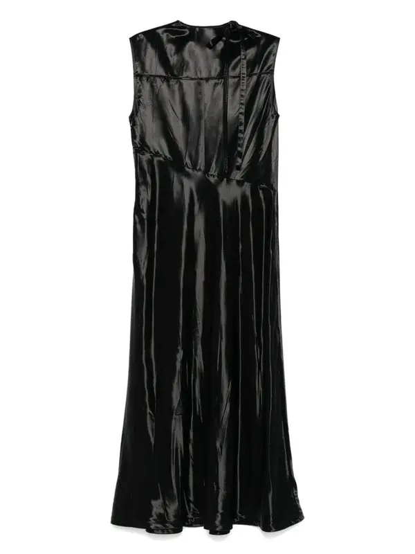 JIL SANDER Satin Midi Dress