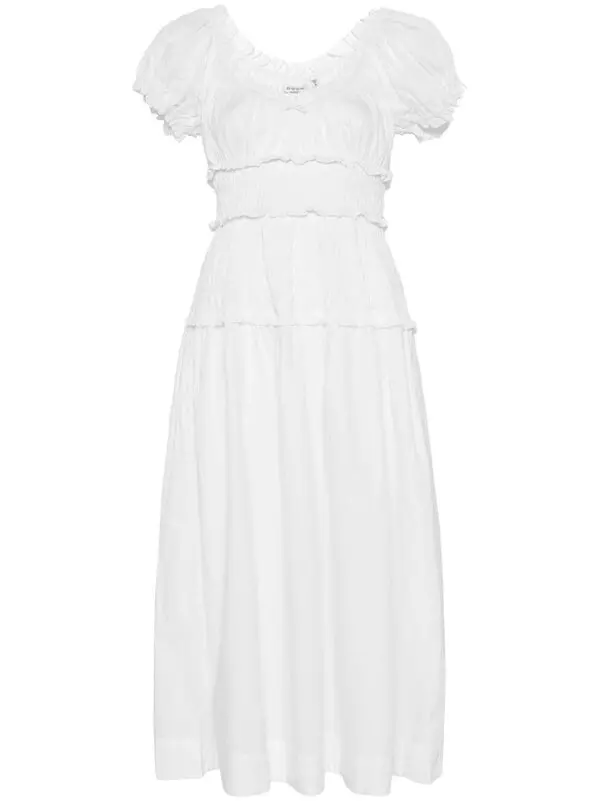DÔEN Leanne Midi Dress - White