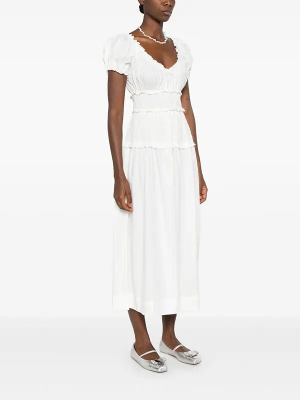 DÔEN Leanne Midi Dress - White